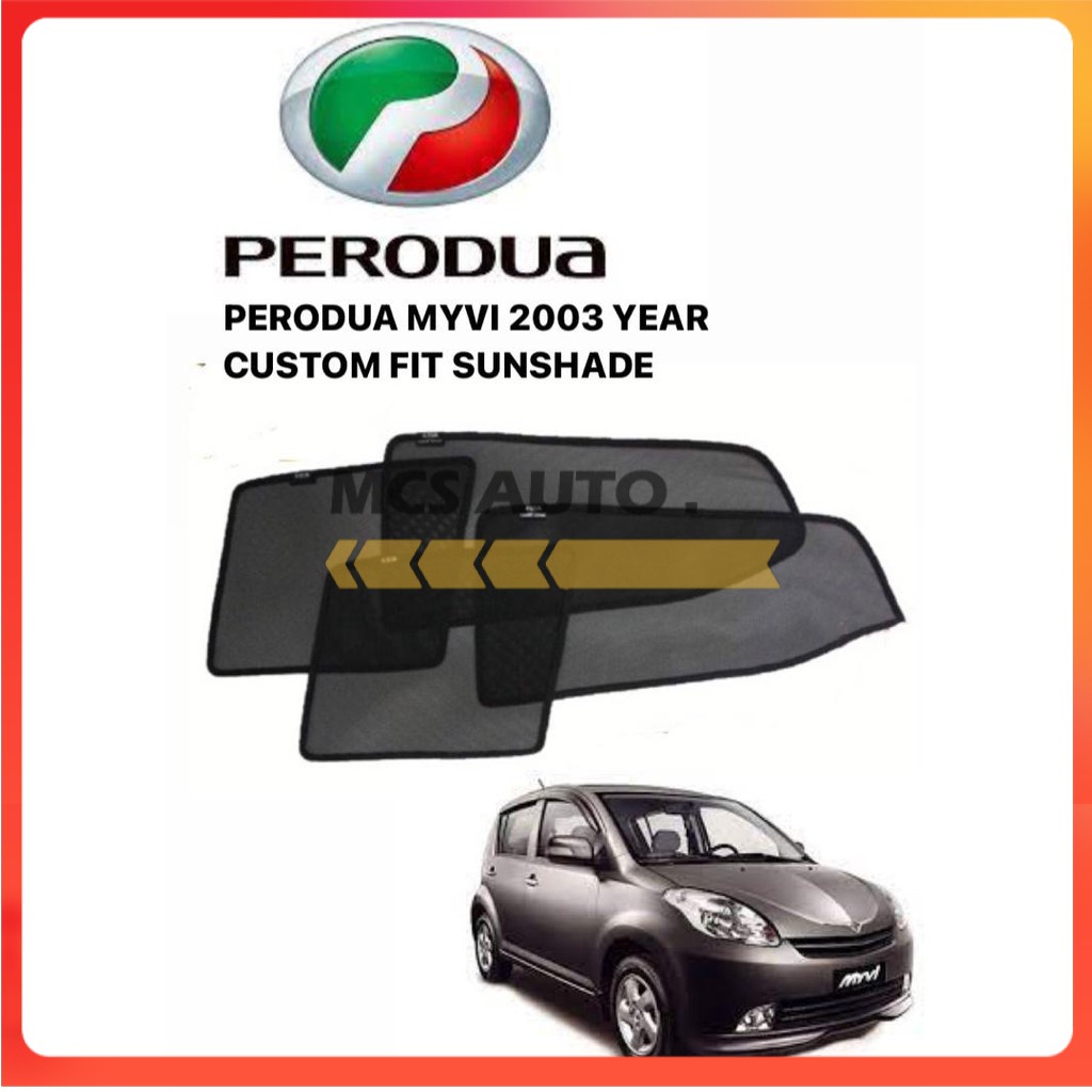 PERODUA MYVI 2003 YEAR OLD MODEL CUSTOM FIT SUNSHADE WITH CLIP HOLDER ...