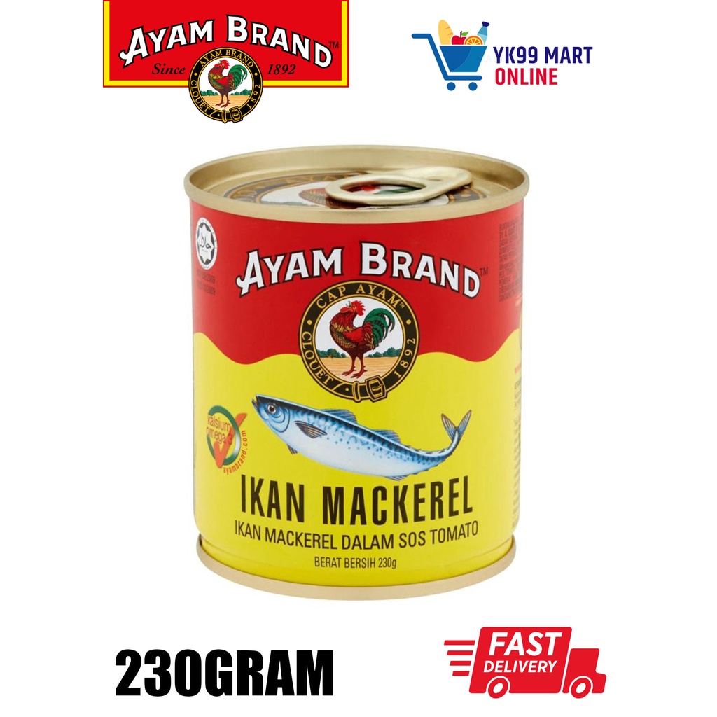 Ayam Brand Mackerel In Tomato Sos 230G | Shopee Malaysia