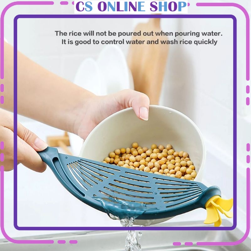 Kitchen Rice Washing Colander Strainer Filter Drain Board Clean Rice ...