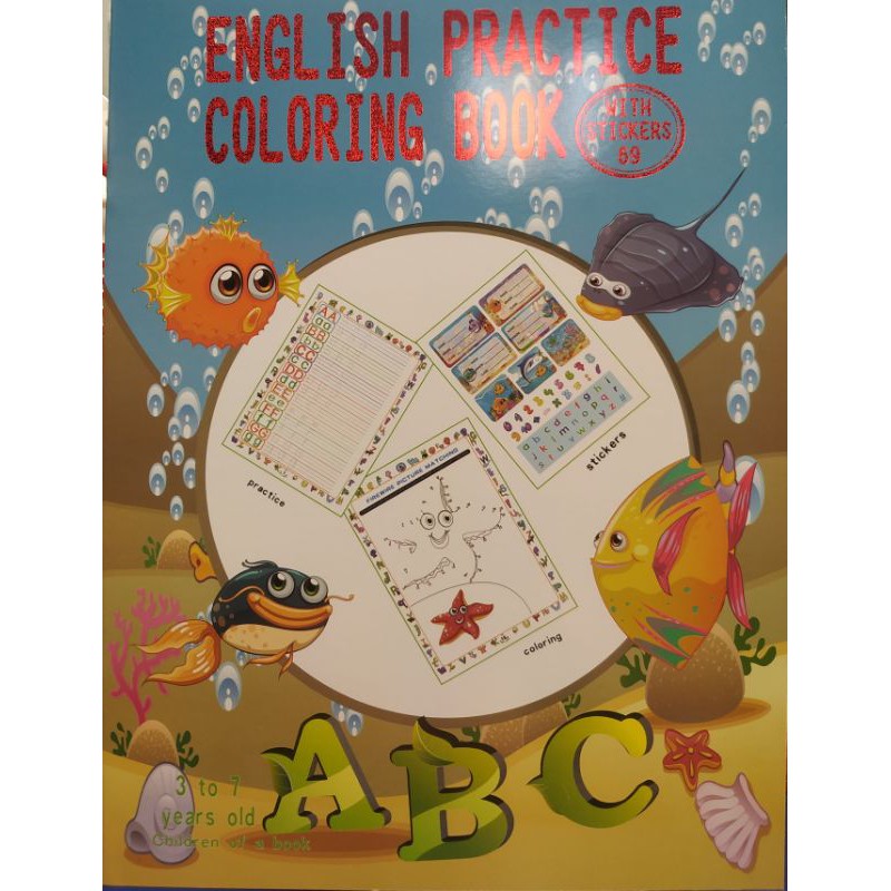 Children Series English Practice Coloring Book ABC | Shopee Malaysia