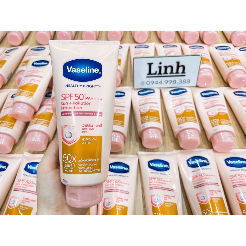 Vaseline 50x body sunscreen serum protects the skin with SPF 50+ PA ...