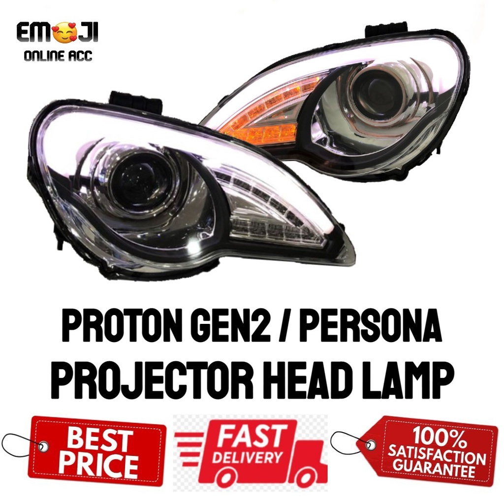 Proton Gen2 / Persona Projector Head Lamp with Shadow Light Bar + Led ...