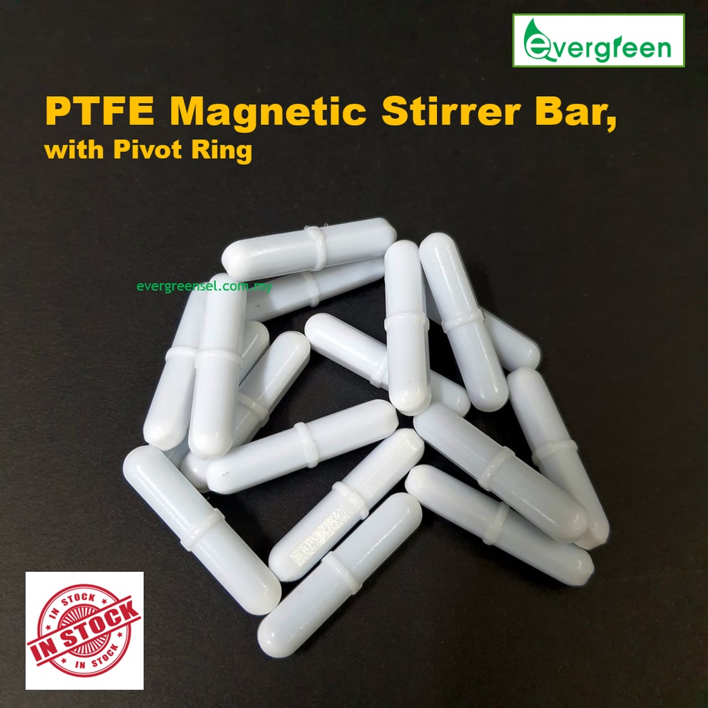 ( LOCAL READY STOCK ) PTFE Magnetic Stirrer Bar, cylindrical shape with ...