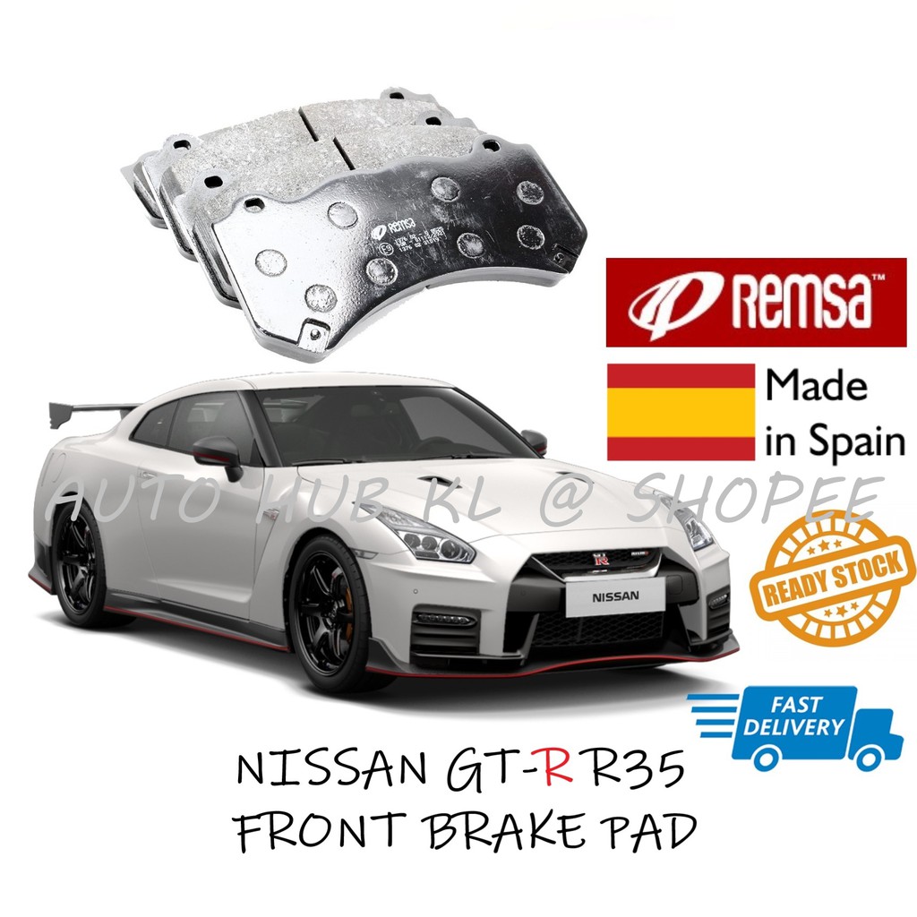 NISSAN GT-R R35 FRONT BRAKE PAD REMSA HPT [MADE IN SPAIN] | Shopee Malaysia