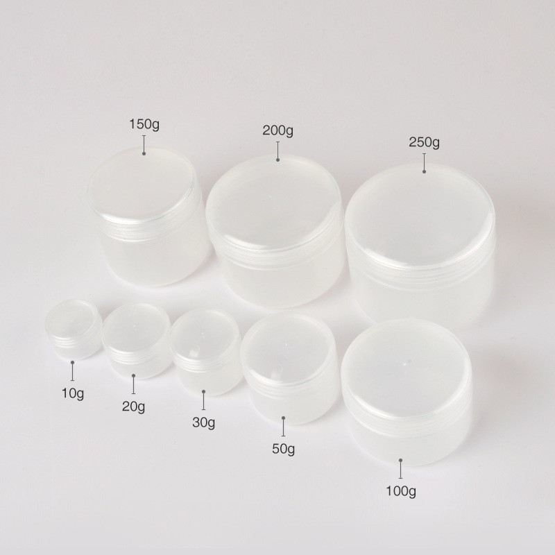 10g-50g Cream Jar Plastic Round cream box cream pill box cosmetic ...