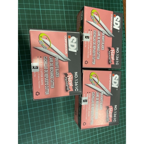 Original SDI Cutter Blade 30 degree 1361C 1361 Refill for Small Cutter(100pcs) Mata Pisau Tinted ...
