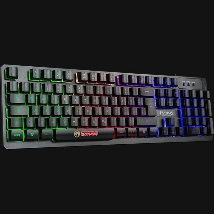 Marvo Scorpion K616A Gaming Keyboard Slim bezel design | Shopee Malaysia