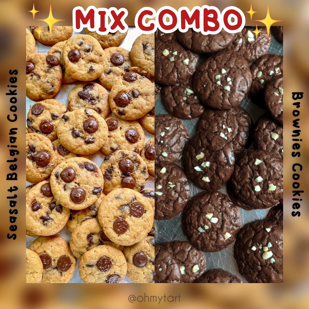 MIX COMBO SEASALT BELGIAN COOKIES + BROWNIES COOKIES | Shopee Malaysia