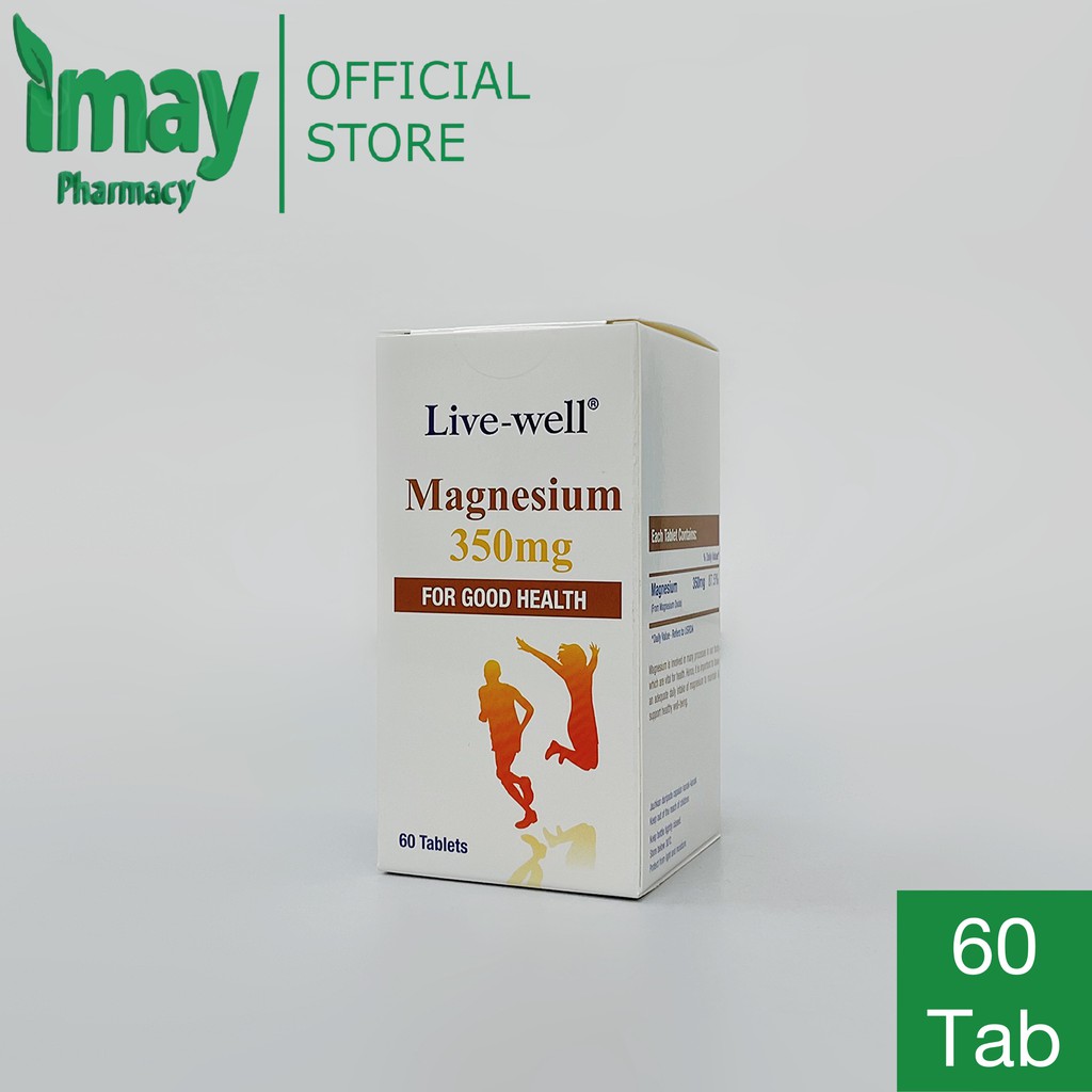 Live-well Magnesium 350mg - 60 tablets | Shopee Malaysia