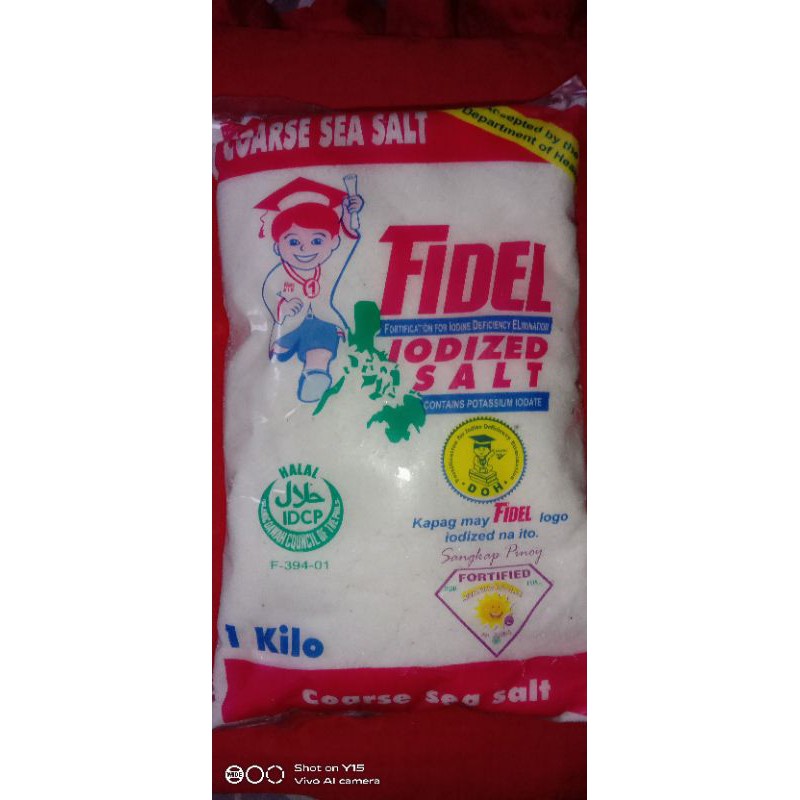 Fidel Iodized Salt (course sea salt) | Shopee Malaysia