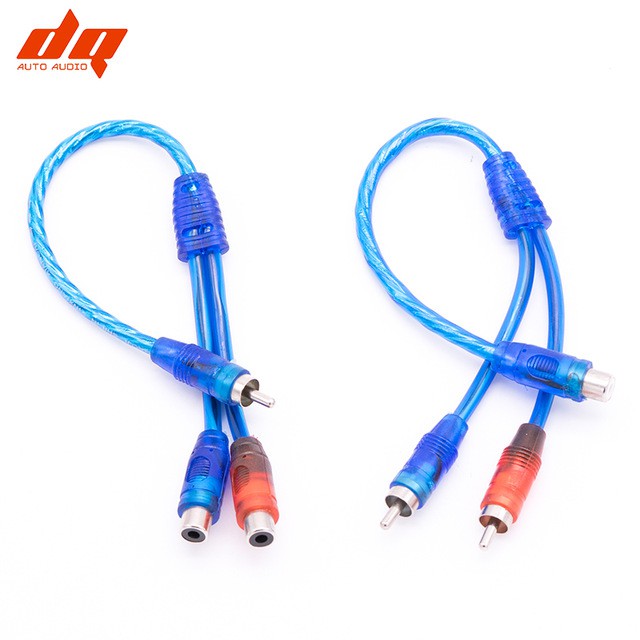 1 Pcs Rca Audio Cable Y Adapter Splitter 1 Male To 2 Female and 1 ...
