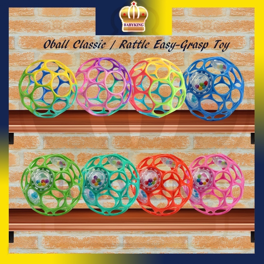 Original Bright Starts Oball Classic Easy Grasp Toy / Rattle Easy-Grasp ...