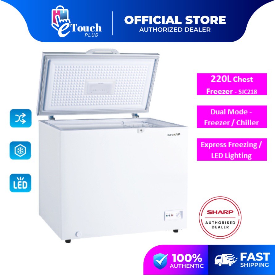 Sharp Dual Fucntion Chest Freezer (220 L) SJC218 | Shopee Malaysia