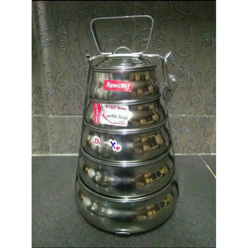 Stainless Steel Multi-Purpose Food Storage Pyramid Container/Tiffin ...