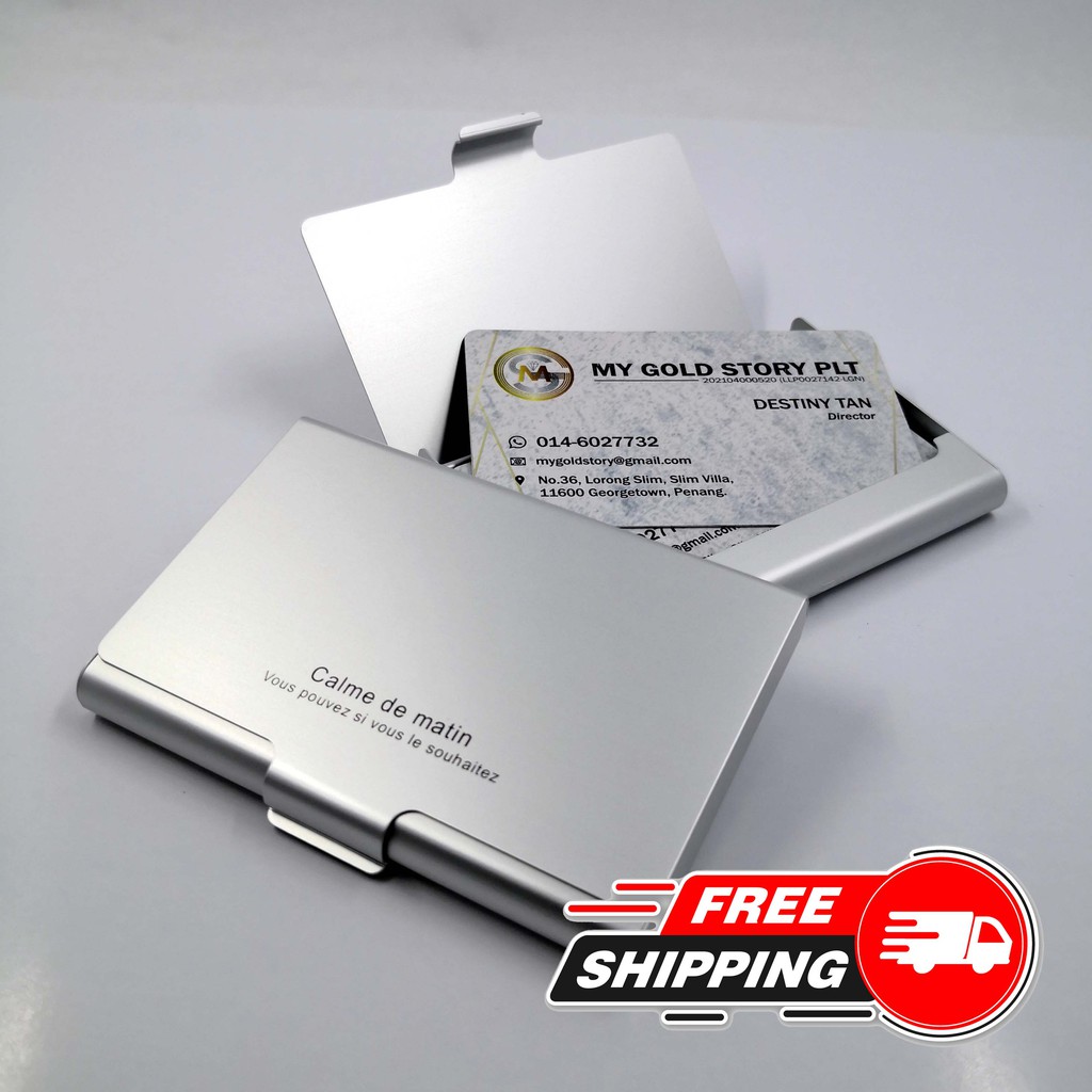 Aluminum Alloys Pocket Business Name Card Holder | Shopee Malaysia