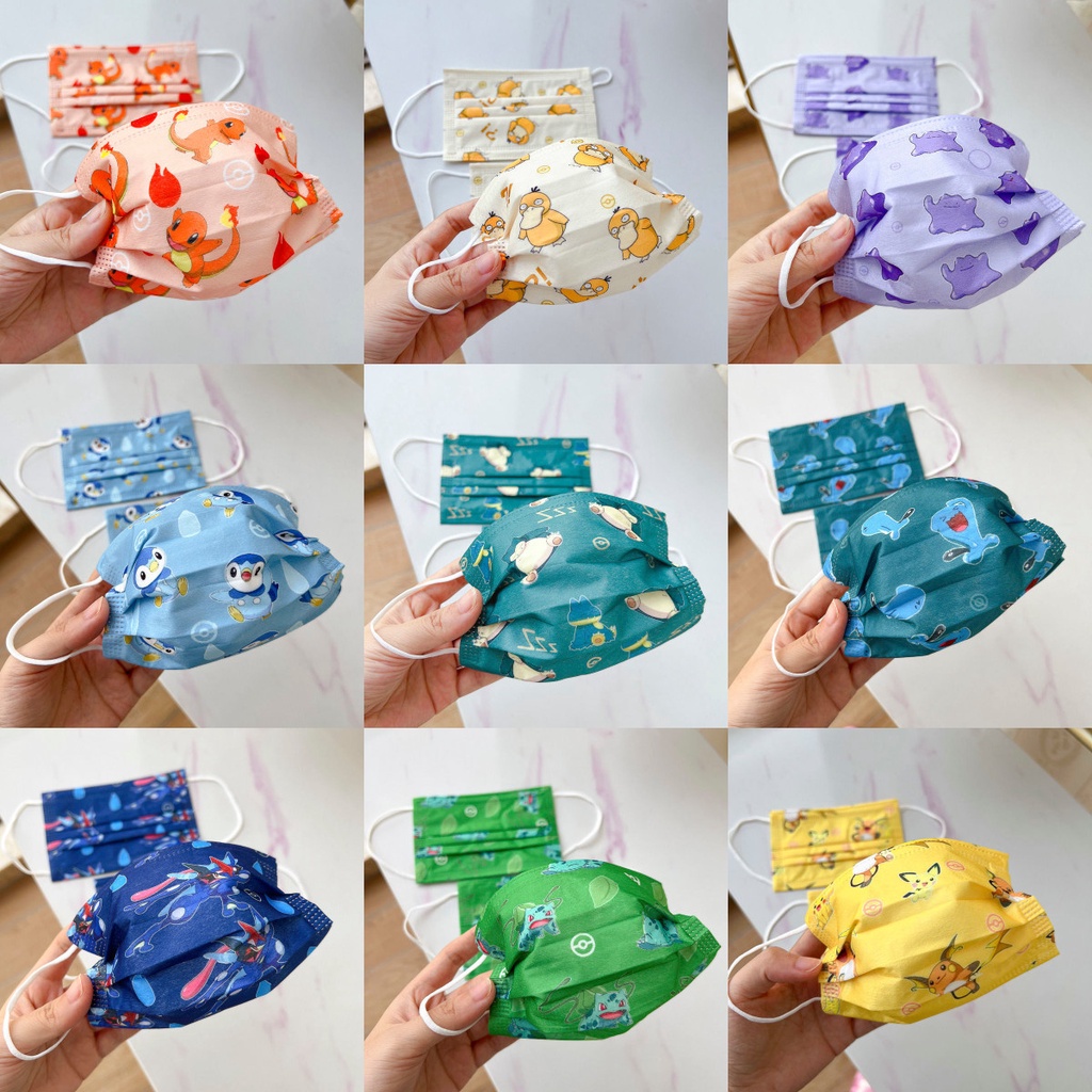 IndividuallyPacked Pikachu Pokémon Charmander Mask for Adult/Kids Boy ...