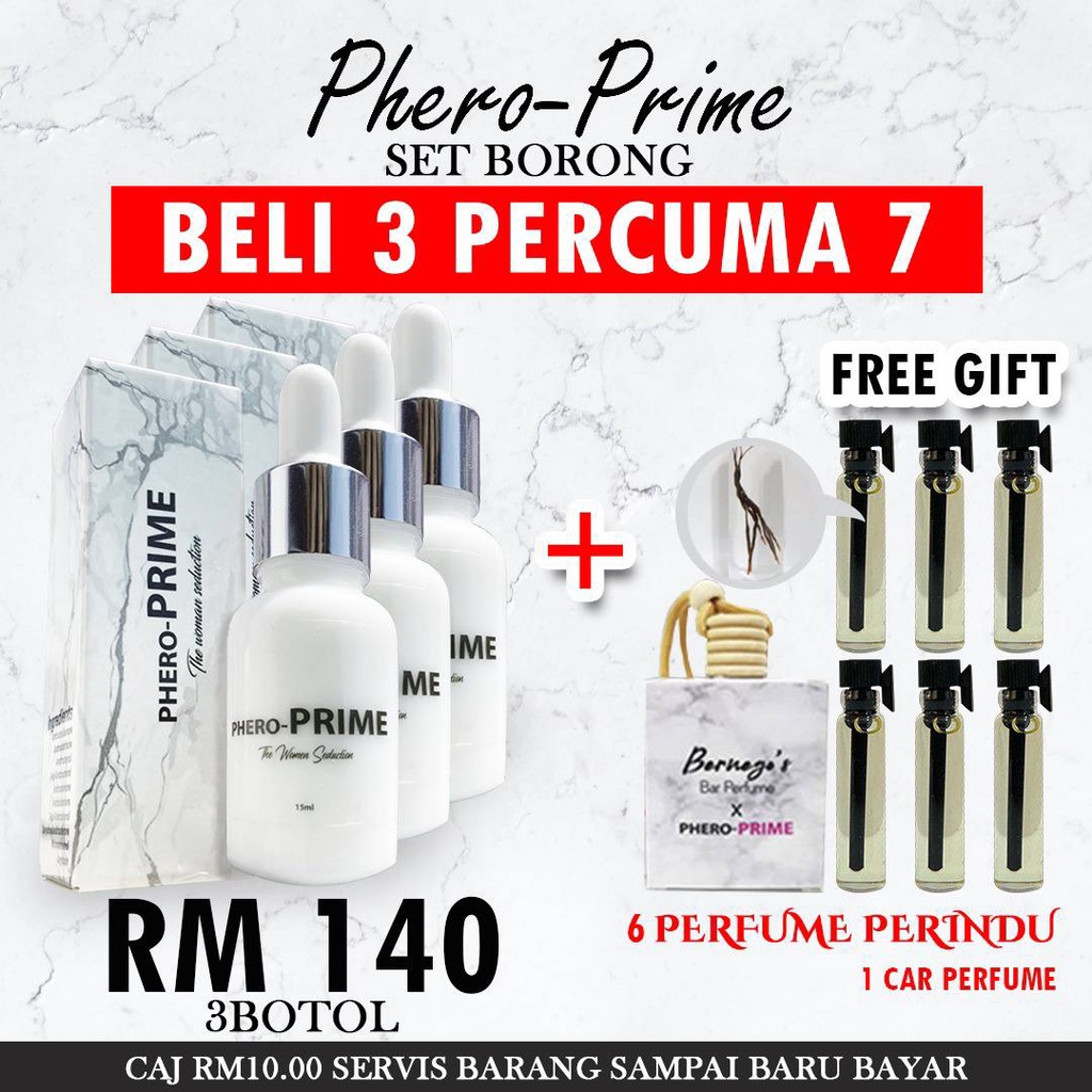 Perfume Phero Prime Utk Lelaki Dan Wanita Edisi Viral + Free Perfume ...