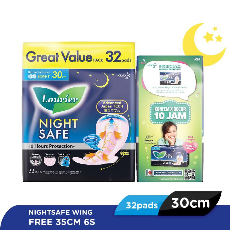 LAURIER Night Safe Wing (30cm x 32s) FOC LAURIER Night Safe Wing (35cm ...