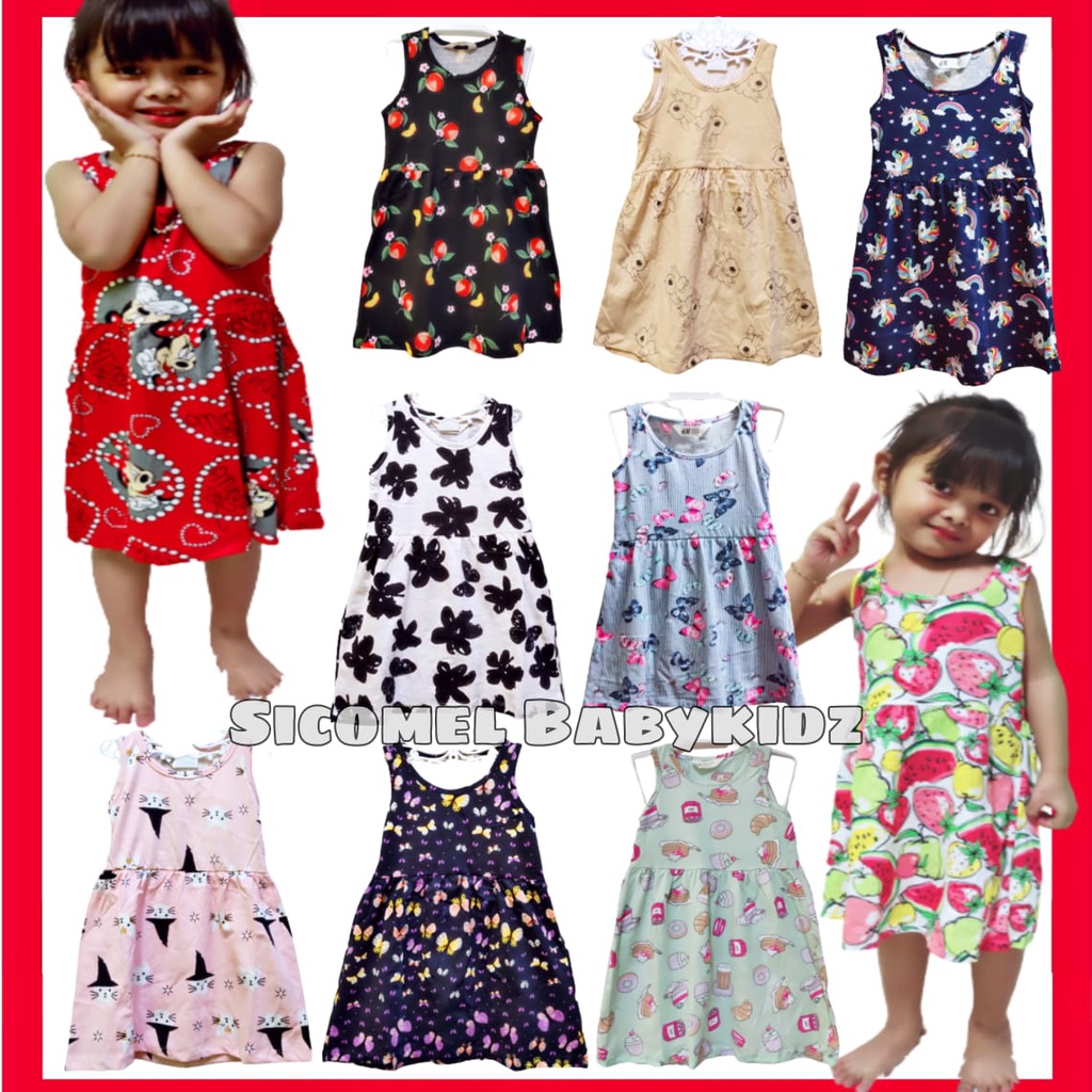 [1-7Y] H&M Kids Dress Baju Budak Perempuan HNM Cotton Murah Baby Girl ...