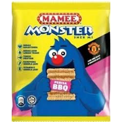 8 Packs Family Pack Mamee Monster Snek Mi Noodle Family Pack BBQ 25g ...