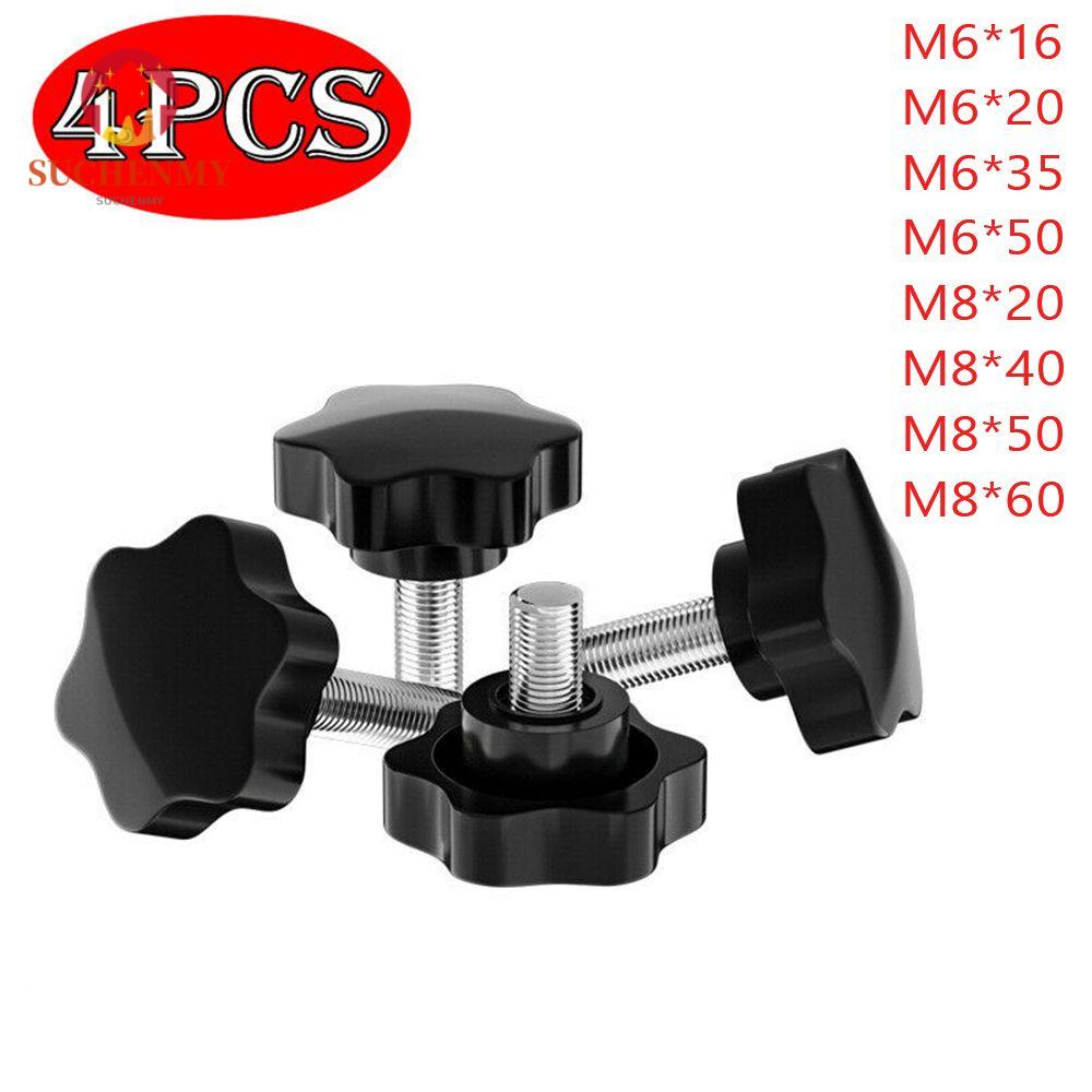 SUCHEN 4PCS Practical Star Knobs Grips Clamping Nut Thumb Screw Star ...