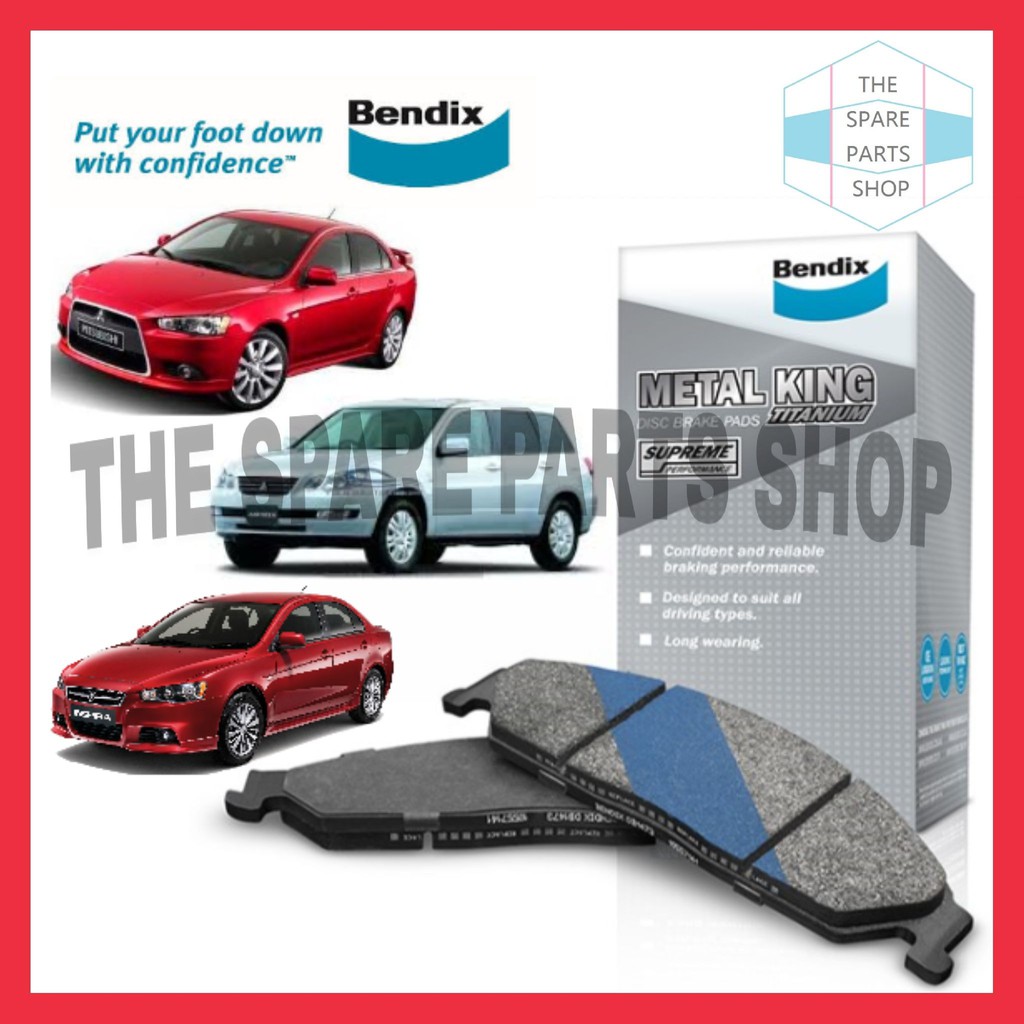 PROTON INSPIRA MITSUBISHI AIRTREK LANCER CY4 ASX REAR BENDIX METAL KING ...