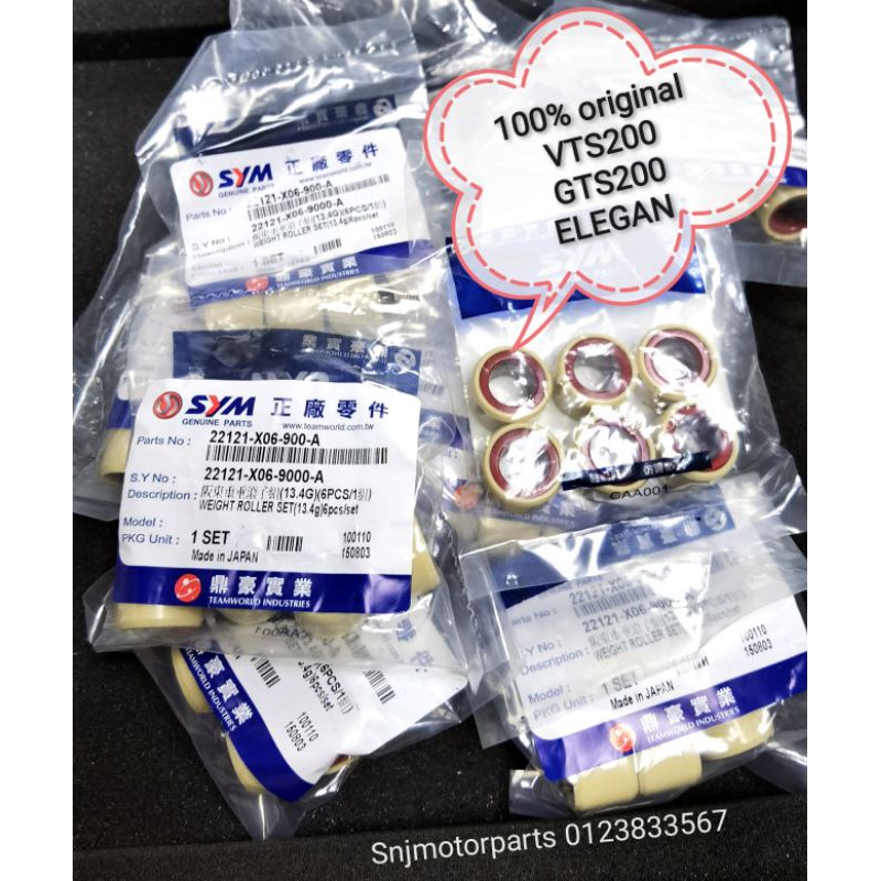 SYM VTS200 / GTS200 /MODENAS ELEGAN150 - 100% Original SYM Pulley ...