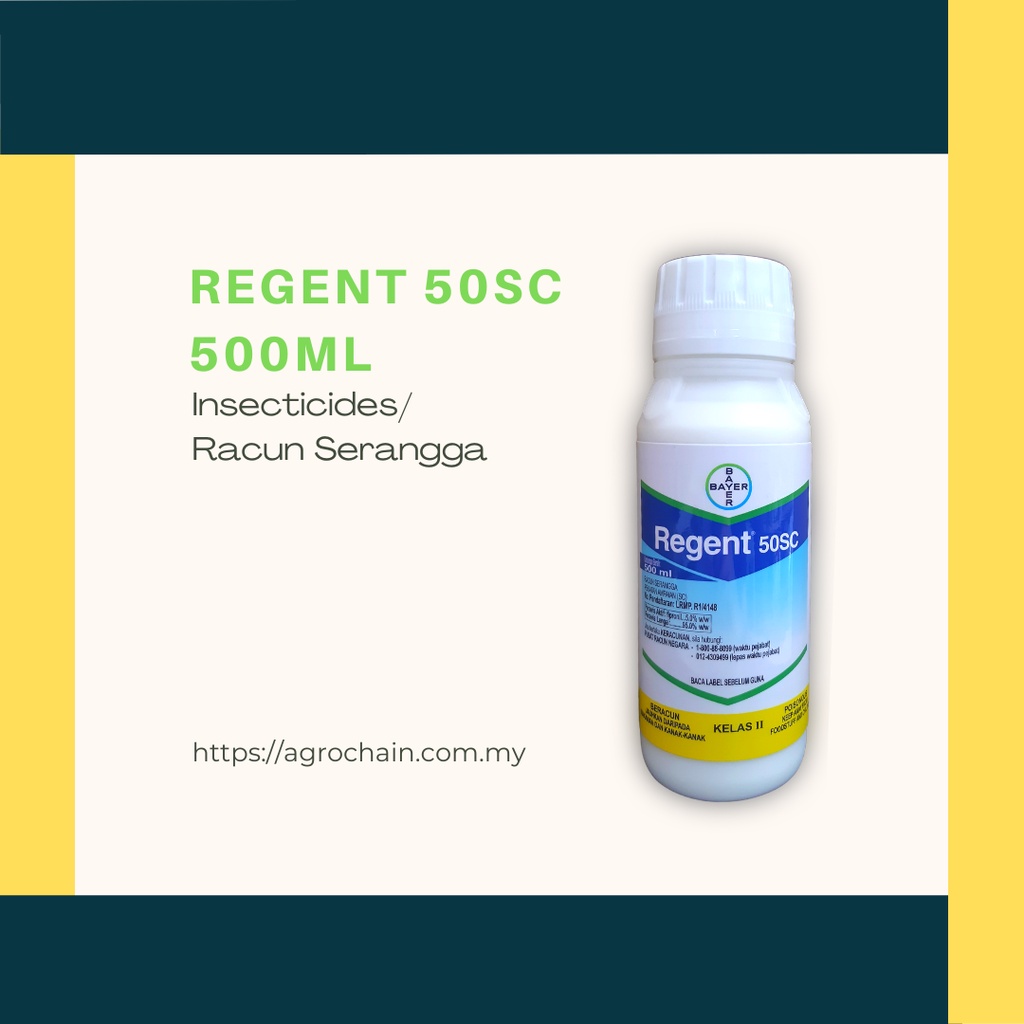 BAYER - REGENT 50SC - 500ML (RACUN SERANGGA/杀虫剂/INSECTICIDE) | Shopee ...