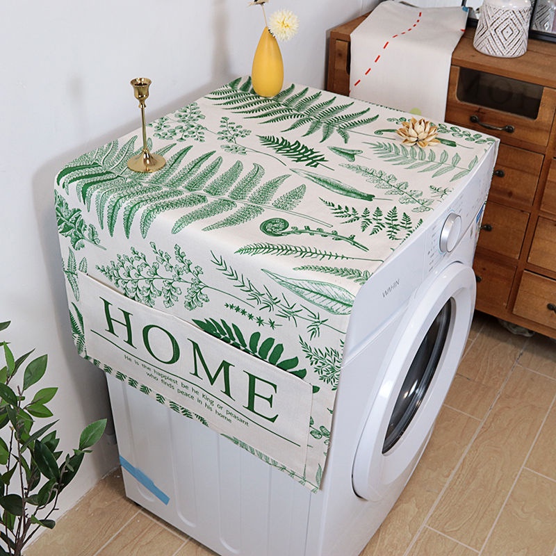 Washing Machine Dust Cover Sunscreen Cloth Refrigerator Cover Cloth Rolling Washing Machine ...