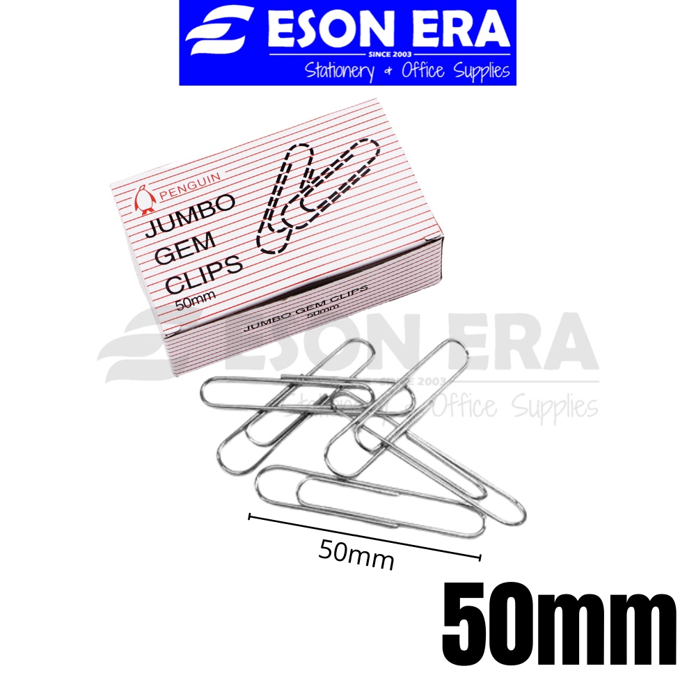 Penguin Paper Clip Jumbo 50mm / 78mm Giant Clip Round Clip | Shopee ...