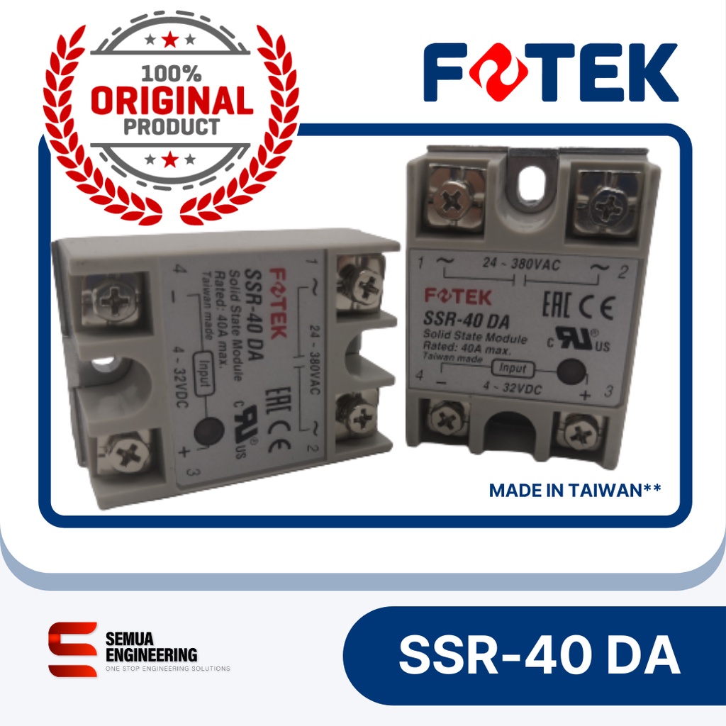 Fotek Solid State Relay SSR-40DA | Shopee Malaysia