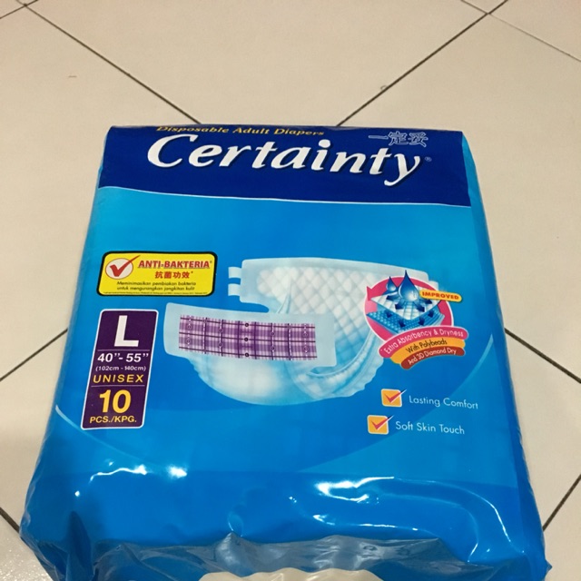 Certainty Adult Diapers (Size L) | Shopee Malaysia