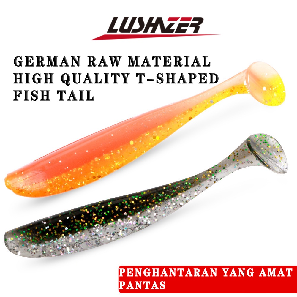 【Ready Stock】Bionic Shiny Shrimp Flavor Two-color PVC Soft Bait/Soft ...