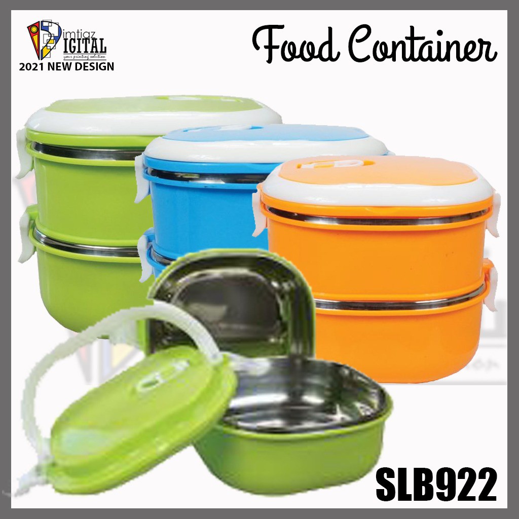 Double Layer Hot Thermal Insulated Bento Stainless Steel Food Container ...