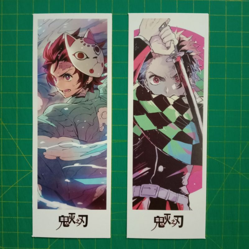 ANIME 2pcs/set Bookmark Kimetsu no Yaiba Demon Slayer Nezuko zenitsu ...