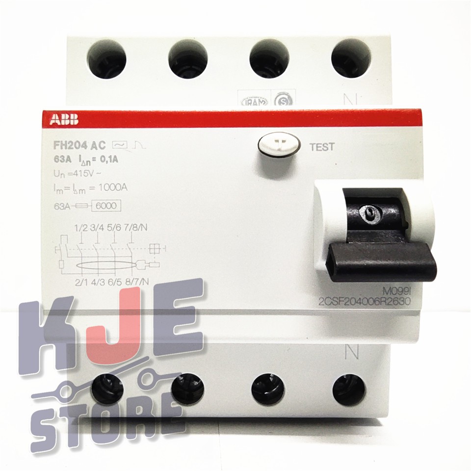 ABB ELCB/RCCB FH204 4P 63A [ 30mA / 100mA / 300mA ] [Ready stock] | Shopee Malaysia