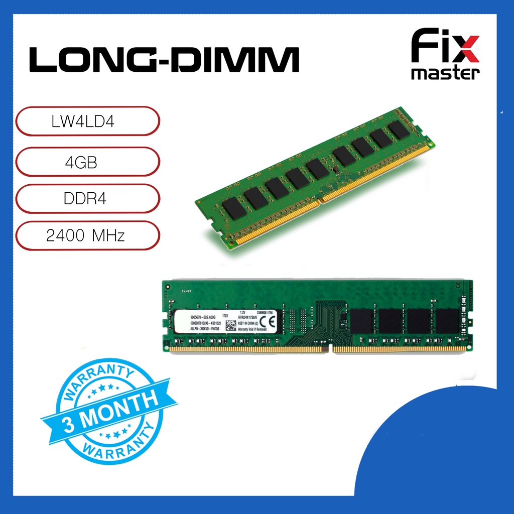 4GB DDR4 DDR4L 2400MHz LONG DIMM RAM / DDR4 RAM Laptop RAM Long Dimm ...