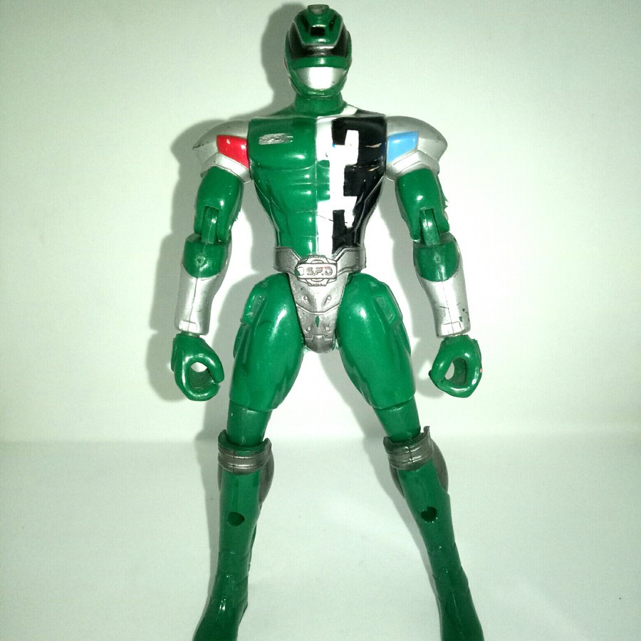 Action Figure Power Rangers Spd Green Shf Bandai Dino Rare Full ...