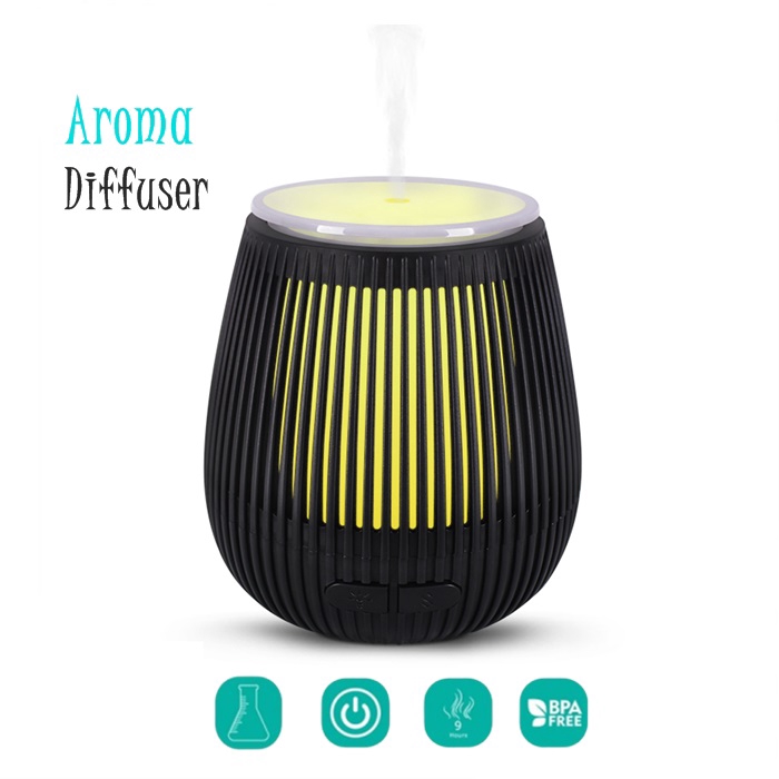 USB Aroma Diffuser Stripe Black (100ml) | Shopee Malaysia