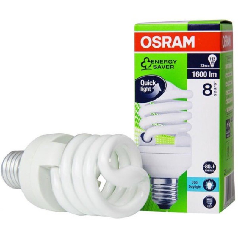 Osram 23W spiral daylight 6500k bulb E27 Base | Shopee Malaysia