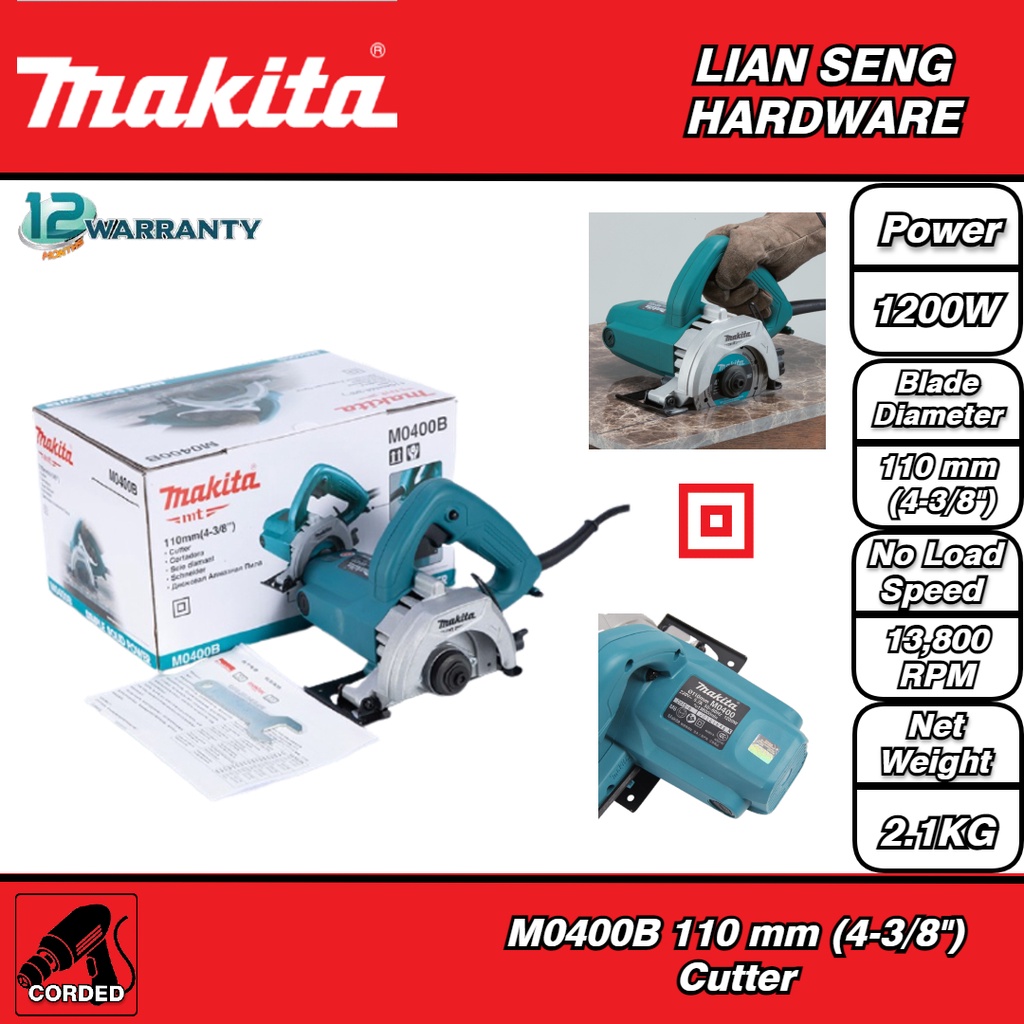 MAKITA M0400B 110MM (4-3/8'') CUTTER (without blade) | Shopee Malaysia