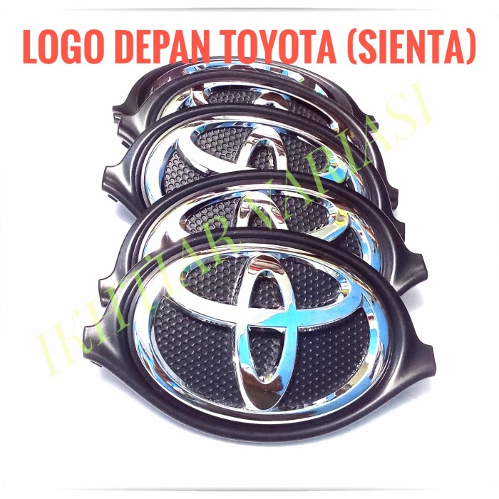 Sienta Front Logo Sienta Grill Emblem Original Toyota Sienta Logo ...
