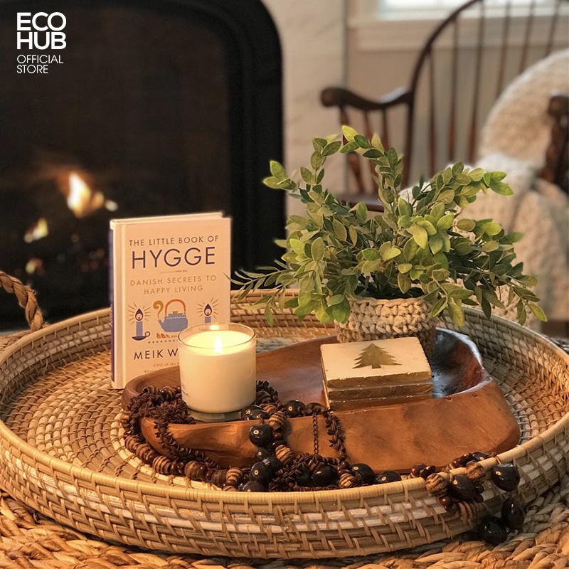 Ecohub Round, Rattan Tray For Food d30/35/40/45/50cm (Round Rattan Tray ...