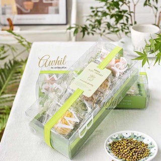 🔥Ready Stock🔥Transparent Cover Light Green GIFT BOX/Paper Bag/Cookies ...