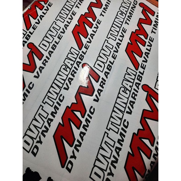 Sticker MYVI dvvt twincam pintu belakang / cutting sticker | Shopee ...