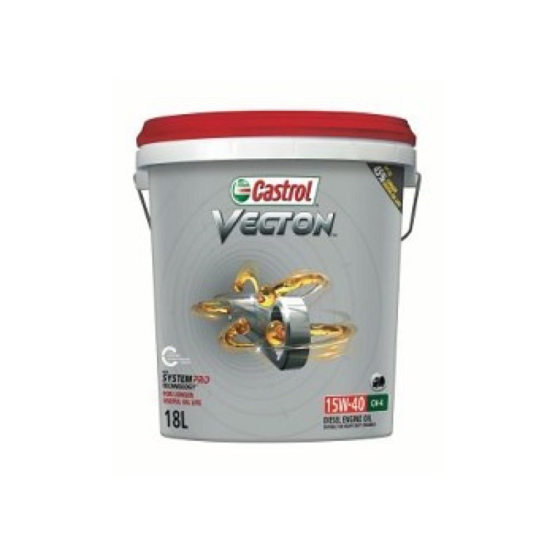(Ready Stock )CASTROL VECTON 15W-40 DIESEL ENGINE OIL CI-4/E7 18L (100% ...
