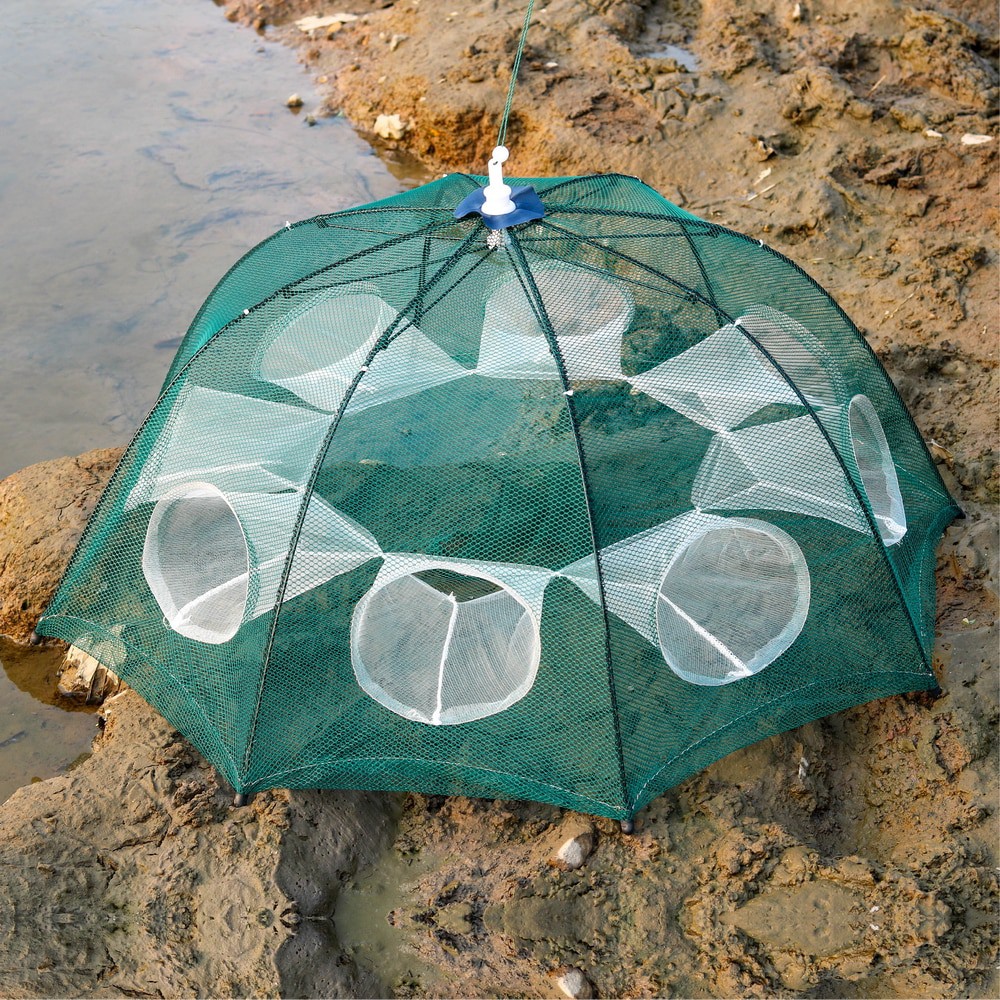8 hole Fishing Net Fishing Net Trap Cage Shrimp Traps Traps | Shopee ...