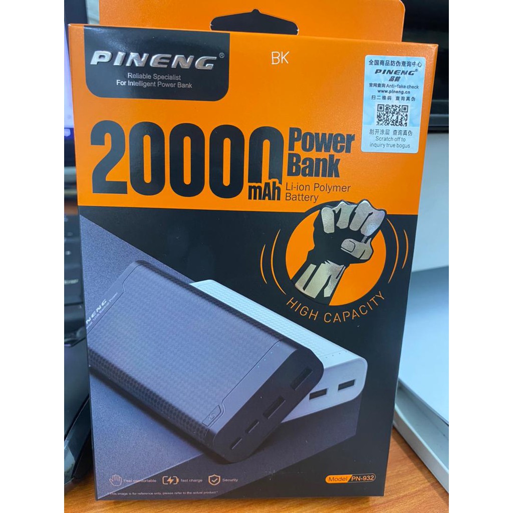 POWERBANK PINENG PN-932 20000mAh 🔥ORIGINAL🔥 quick charges li-ion ...