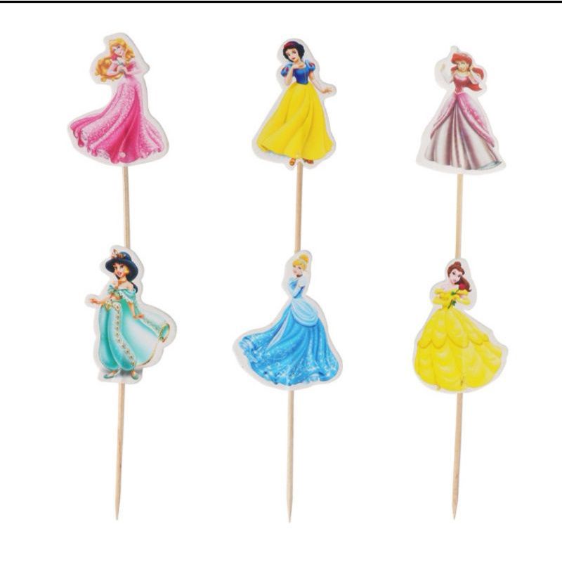 🇲🇾24pcs cupcake topper toothpick cake topper cake deco mini the pooh ...