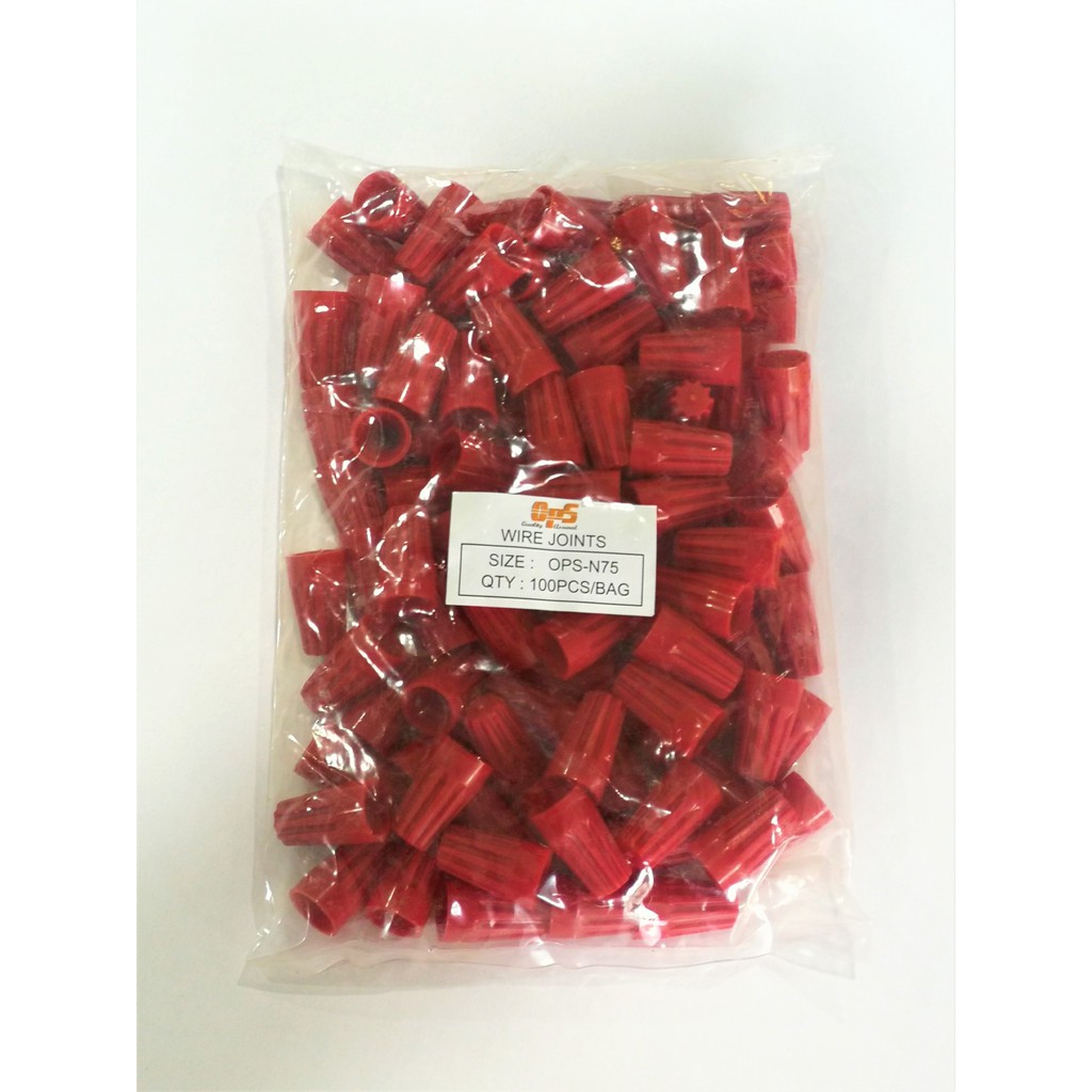 OPS Plastic Wire Nut Connectors (Red) | Shopee Malaysia